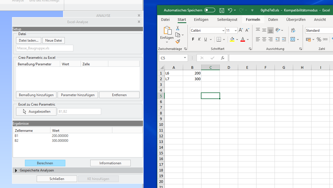 Excel-Analysis loses Excel-spreadsheets and create... - PTC Community